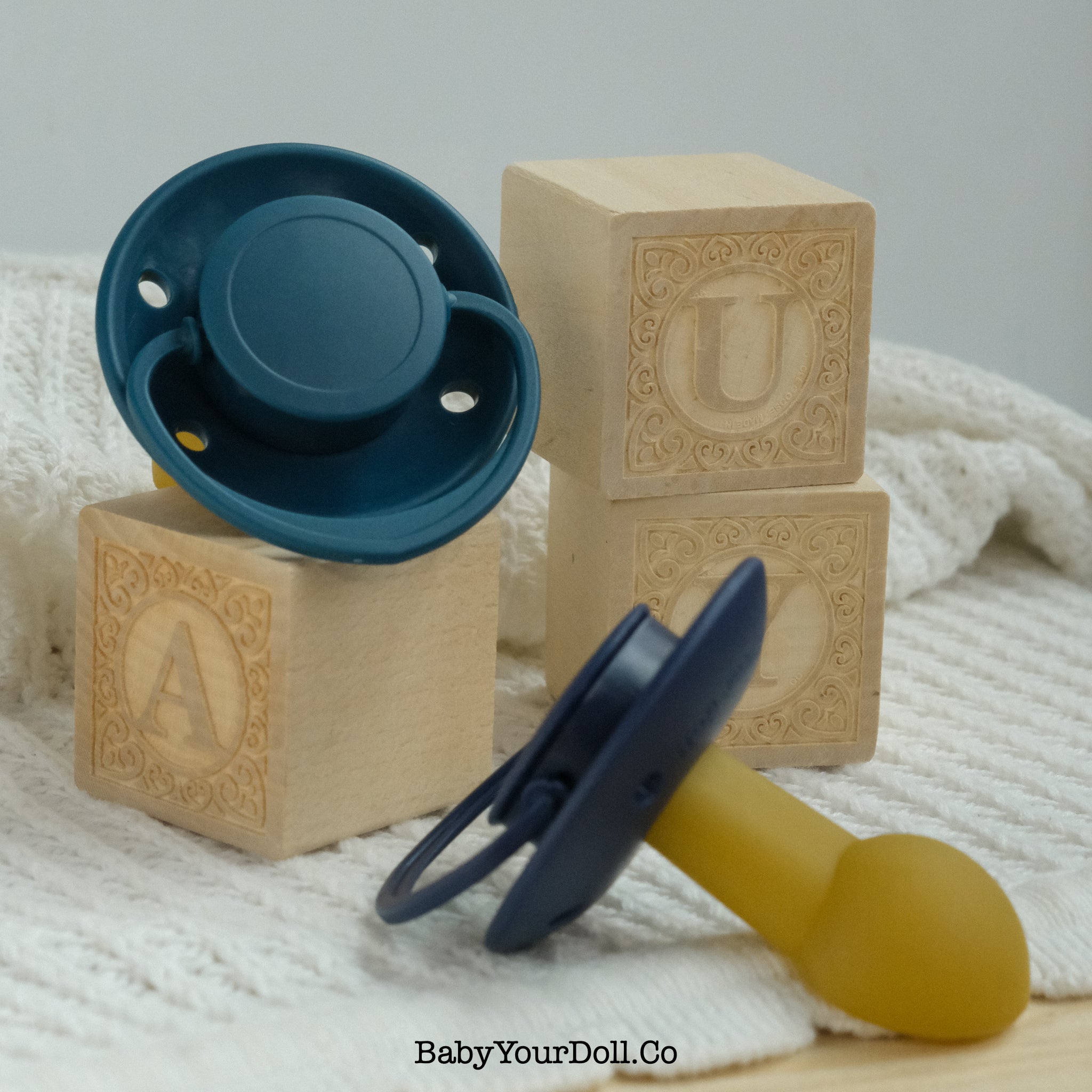 Classic Round | New Vintage Style Adult Pacifier with Two Silicone ...