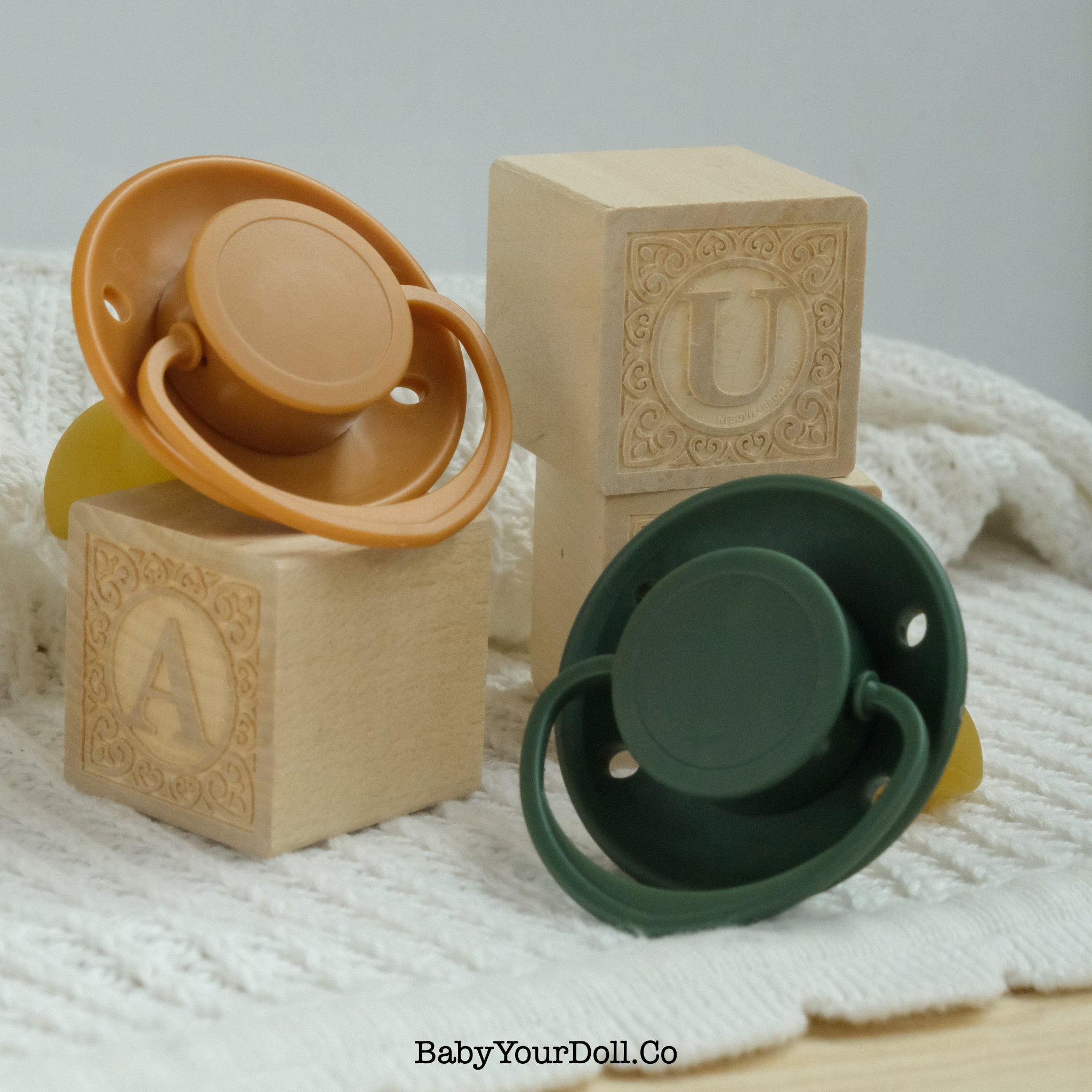 Classic Round | New Vintage Style Adult Pacifier with Two Silicone ...